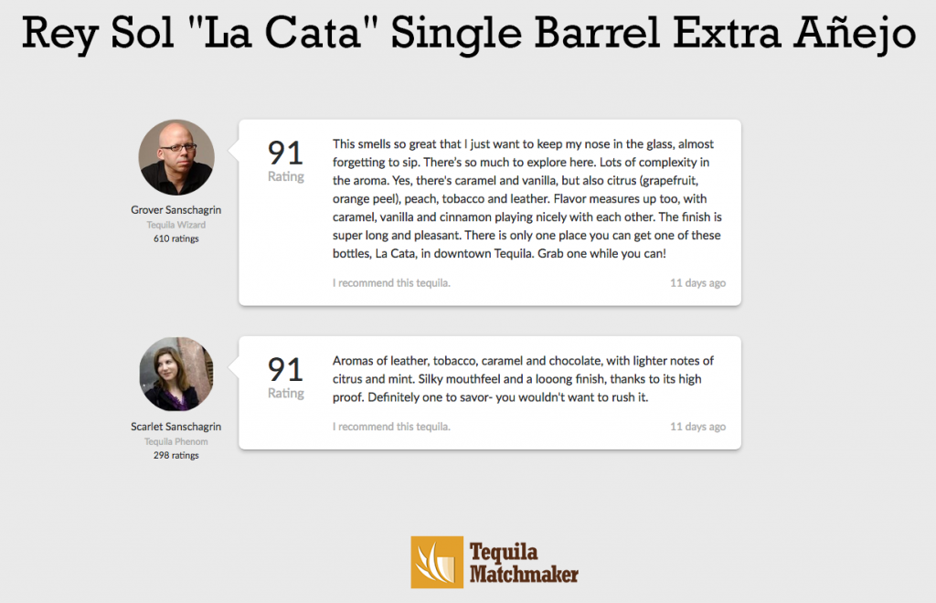 Rey Sol "La Cata" Single Barrel Extra Añejo: Sip It While You Can ...